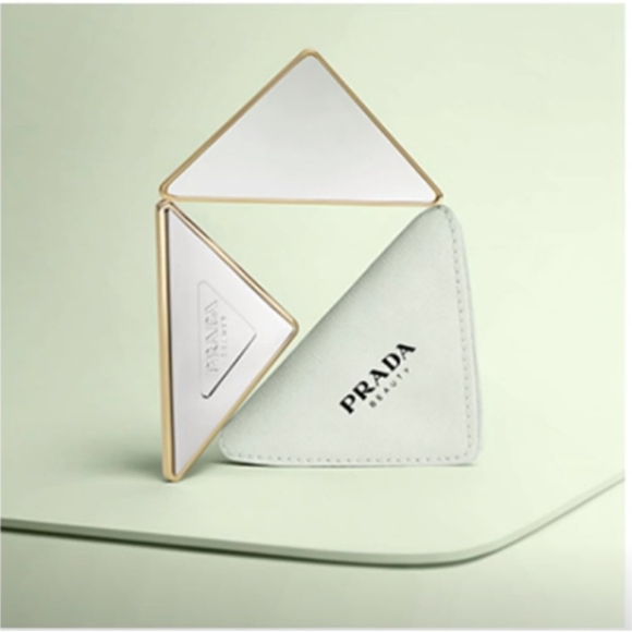 Prada | Makeup | New Prada Beauty Small Triangle Mirror With Canvas ...